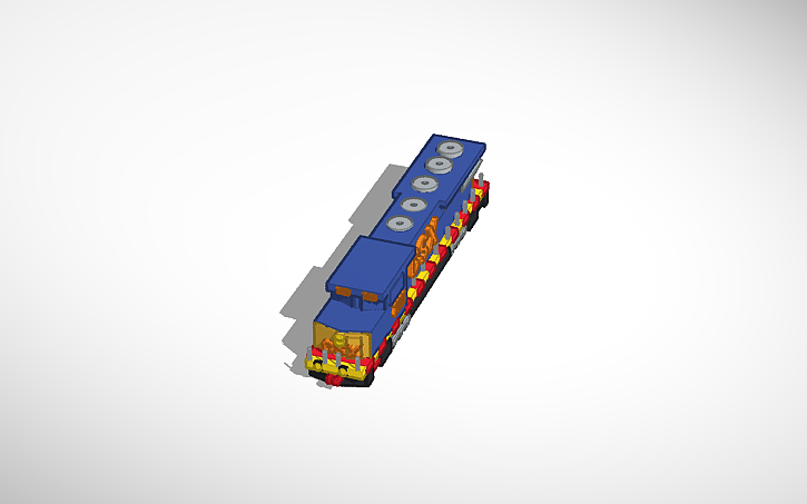 3D design CSX train - Tinkercad