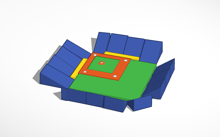 3D design Baseball Feild - Tinkercad