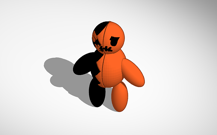 3D design Spooky Doll #Tinktober Day 9 - Tinkercad