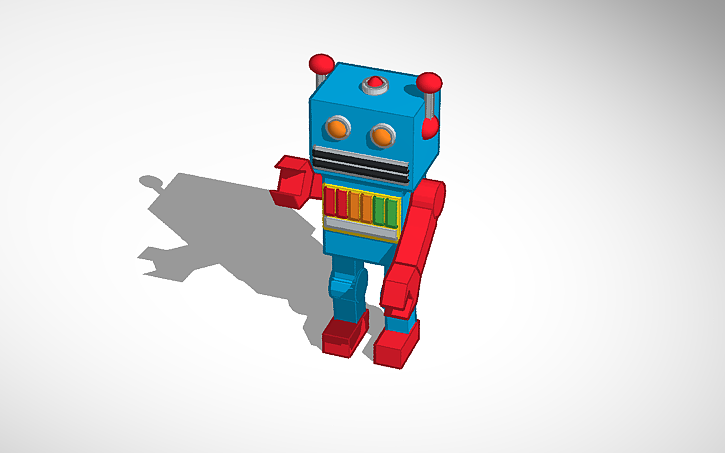 3D design Classic Toy Robot - Tinkercad