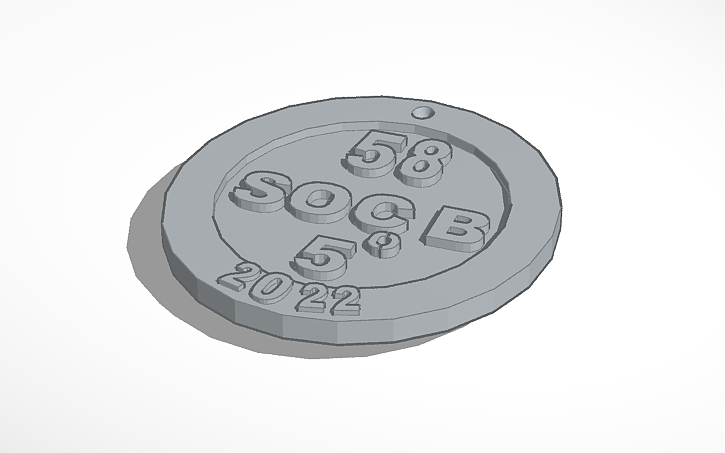3D design medalla - Tinkercad