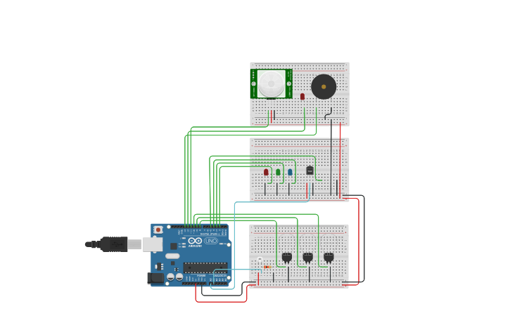Circuit design greenhouse - Tinkercad