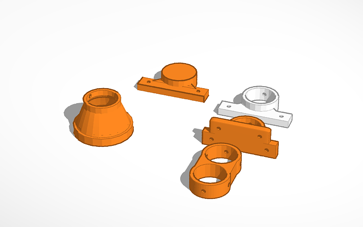 3D design Support pvc pipe 45mm | Tinkercad