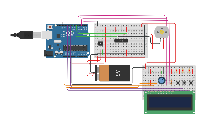 Circuit Design Pwm L293d Tinkercad