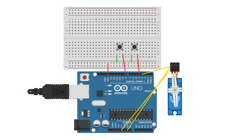 Circuit Design Servo Tinkercad