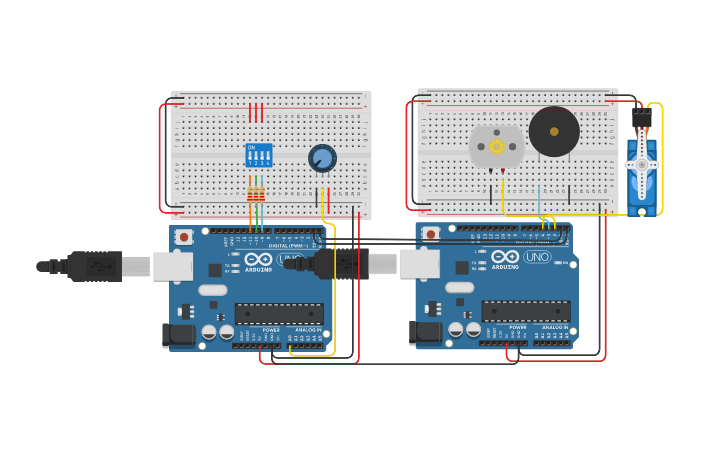 Circuit design Embedded Midterm Exam - Tinkercad