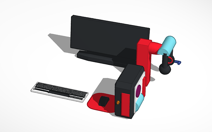 3D design gaming rig 2.0 | Tinkercad