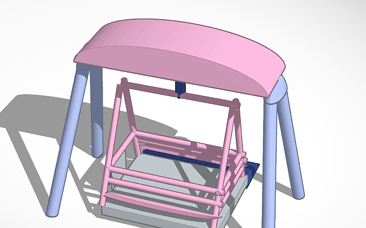 3D design Wheelchair inclusive swing - Tinkercad