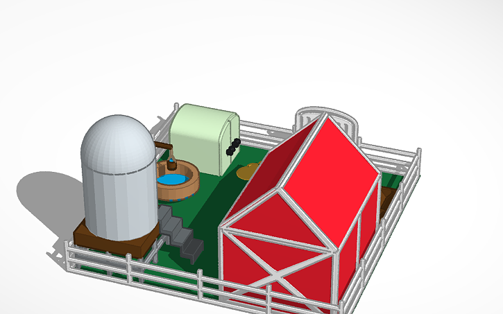 3D design Barn - Tinkercad