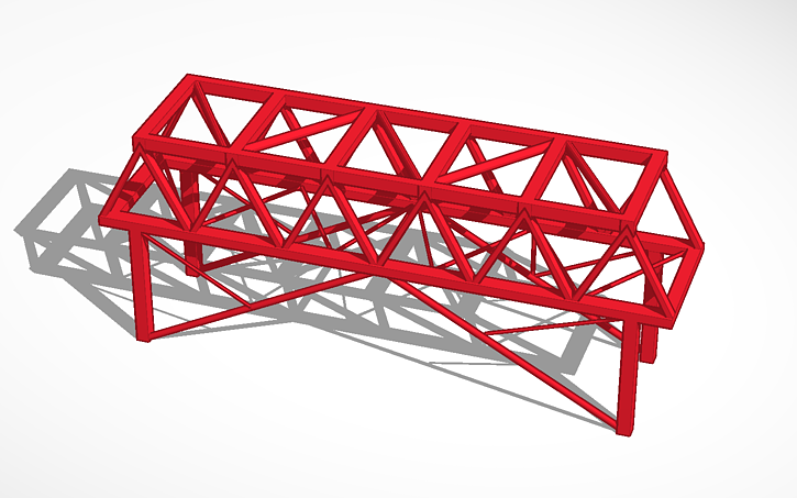 3D design Bridge Construction - Tinkercad