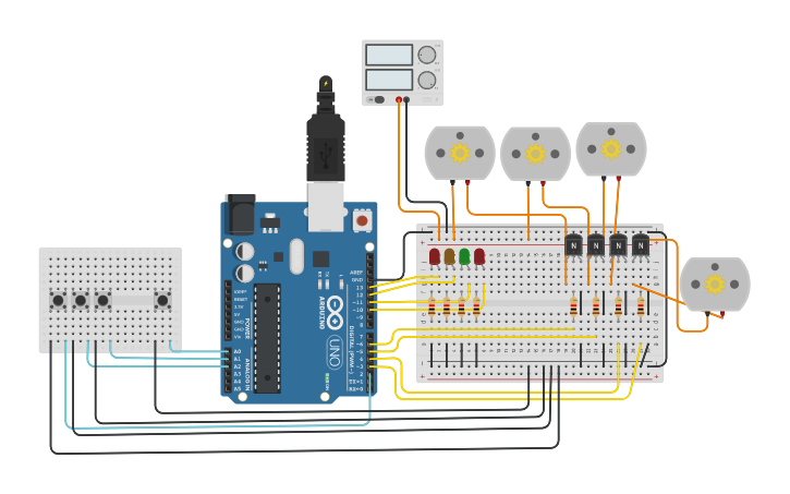 Circuit design Vending Machine | Tinkercad