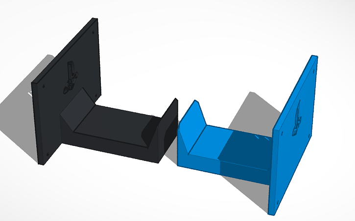 3D design Headset Wall Bracket W. Playstation Logo - Tinkercad