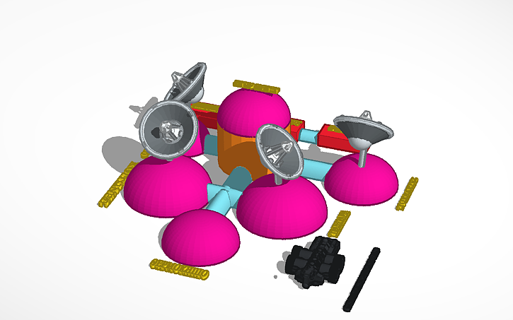 3D design ΜΟΟΝ BASE - Tinkercad