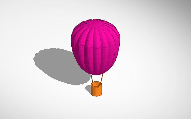 3D design air-balloon - Tinkercad