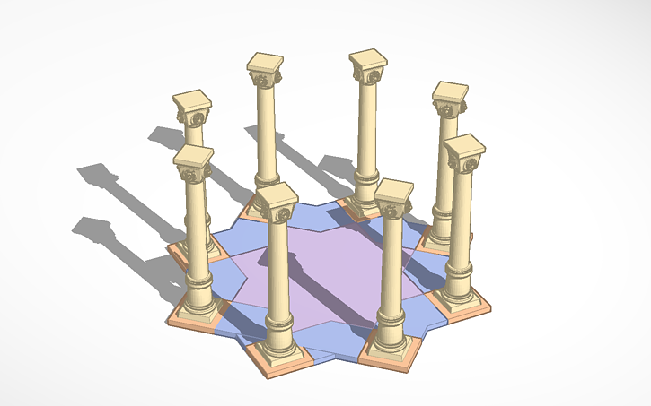 3D design Los Gatos Gazebo - under construction - Tinkercad