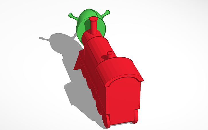 3D design Shrek Train - Tinkercad