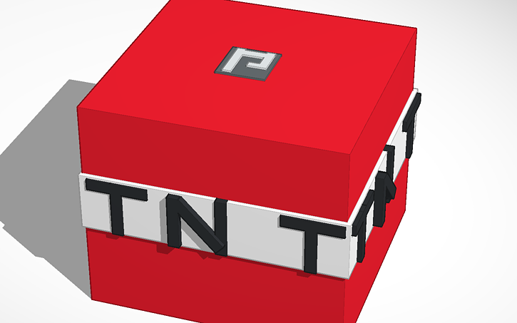3D design Minecraft tnt by noah - Tinkercad