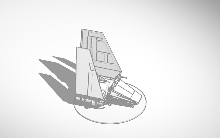 3D design Lambda Class Shuttle Landing - Tinkercad
