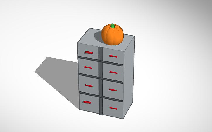 3D design filing cabinets | Tinkercad