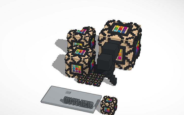 3D design Wither And Command blocks - Tinkercad