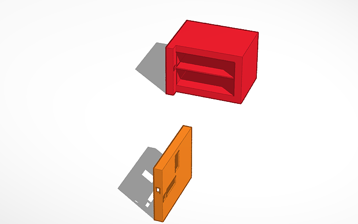 3D design smart safety locker - Tinkercad