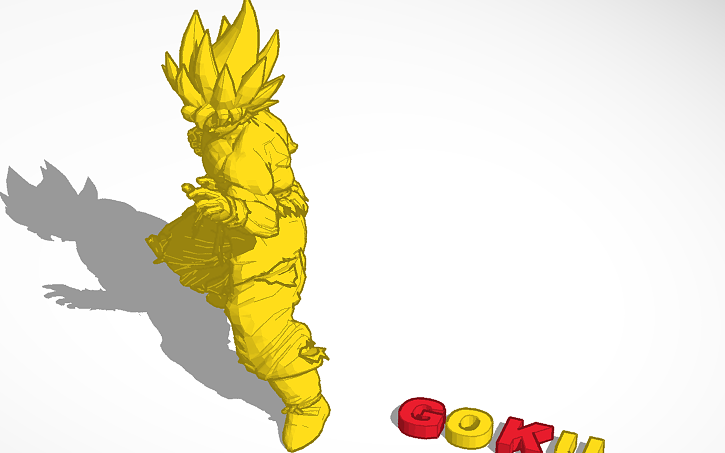 3D design STANLEY'S Goku - Tinkercad