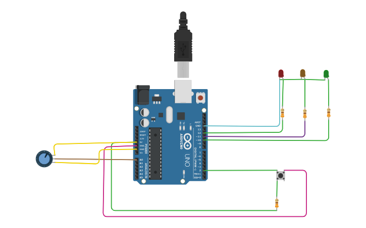Circuit design Push_Button | Tinkercad