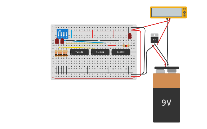 Circuit design bai2 | Tinkercad