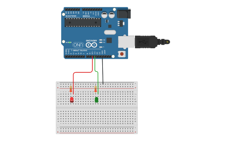 Circuit design Εργασία 5.1 - Tinkercad