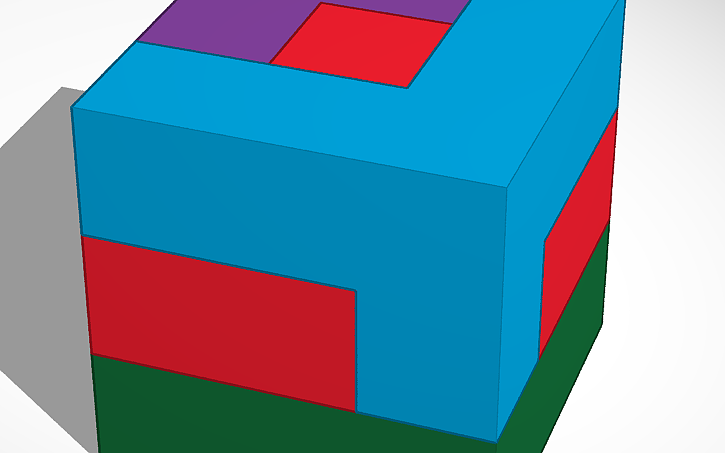 3D design Puzzle cube 3 - Tinkercad