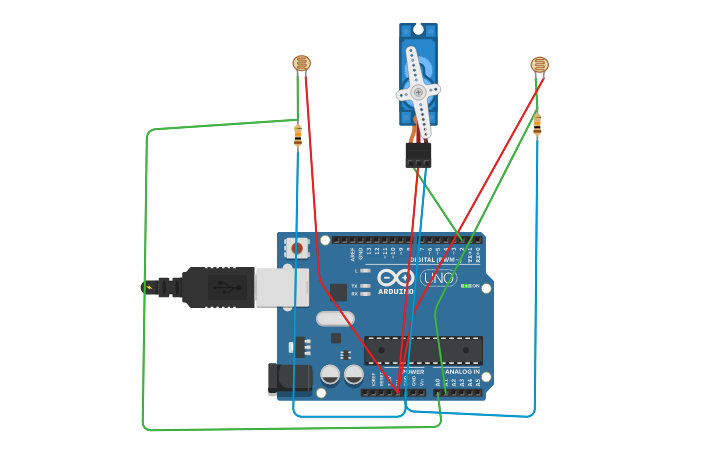 Circuit design Arduino Uno Sensoren 2 - Tinkercad Circuit design Arduino Uno Sensoren 2 - Tinkercad