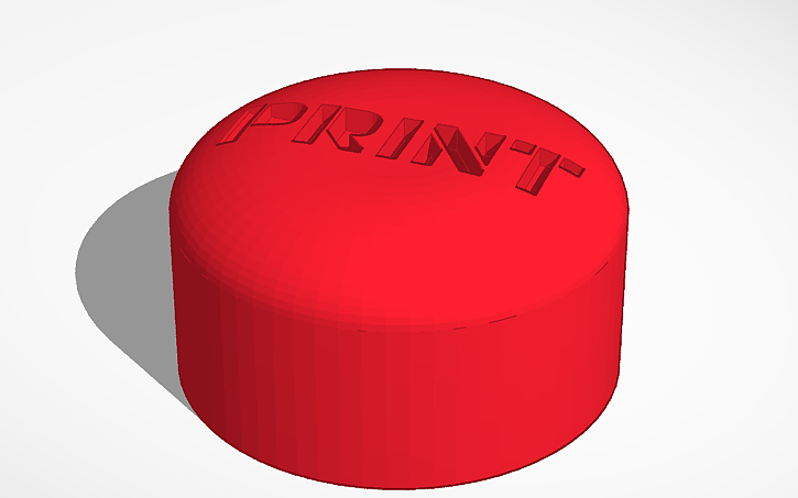 3D design PRINT Button for Ender 3 V3 SE Knob - Tinkercad