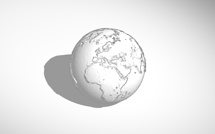 3D design Earth - Tinkercad
