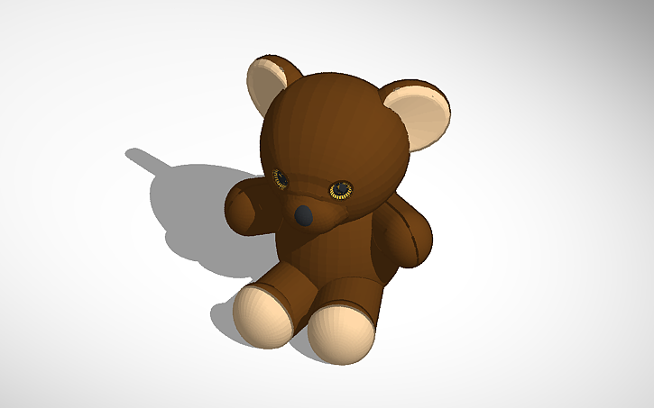 3D design Teddy Bear - Tinkercad