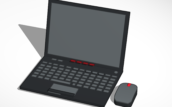3D design LAPTOP and MOUSE - 1 - Tinkercad