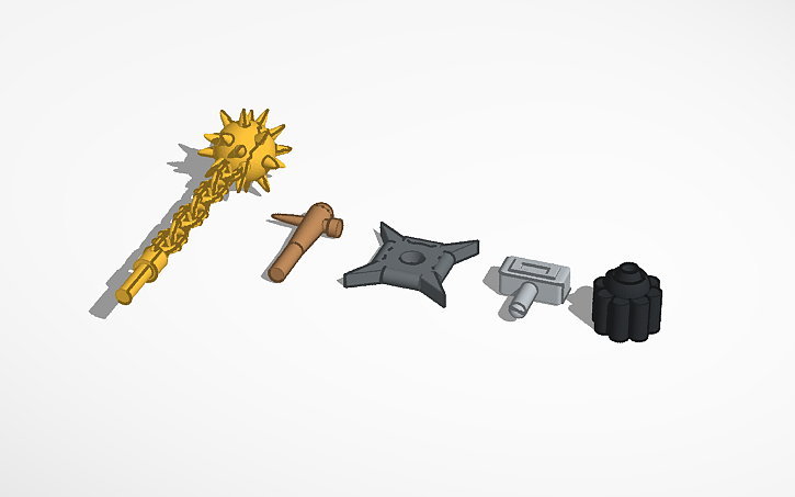 3D design LEGO Weapons 2.0 - Tinkercad