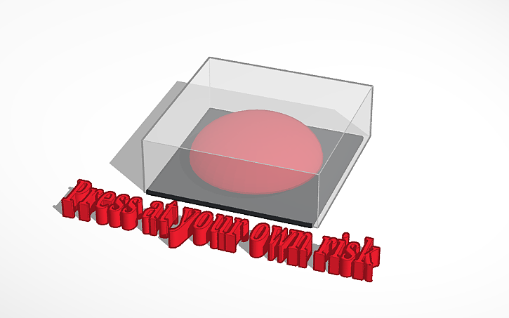3D design BAD BUTTON - Tinkercad