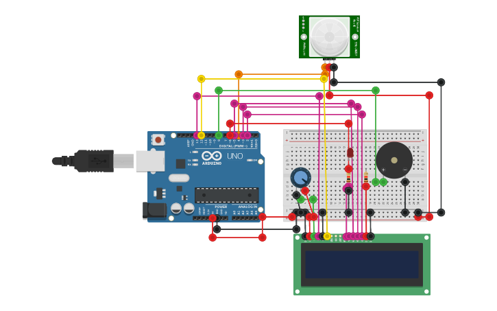 Circuit design Theft Alarm Circuit - Tinkercad Circuit design Theft Alarm Circuit - Tinkercad