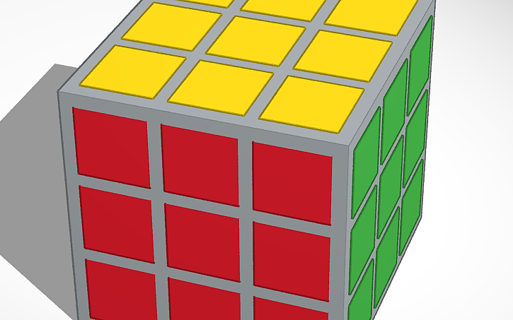 3D design Rubix cube 3x3 - Tinkercad