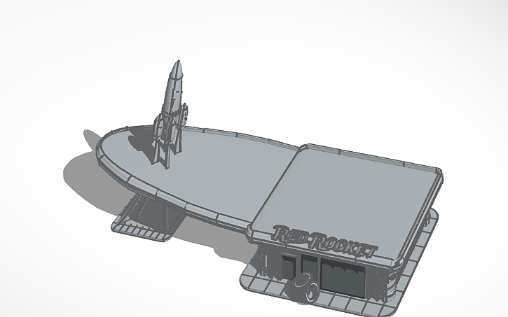 3D design Fallout Red rocket | Tinkercad
