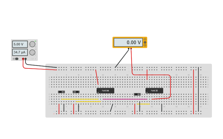 Circuit Design B420044 Boolean Function Tinkercad
