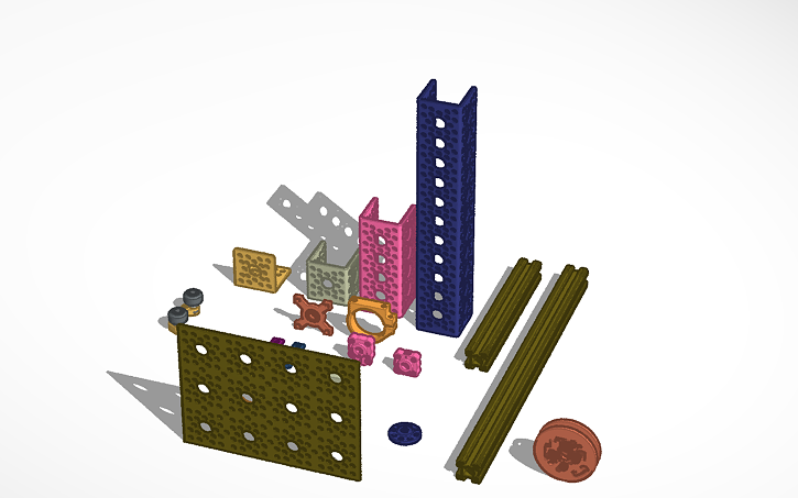 3D design Warrenton Actobotics Pieces - Tinkercad