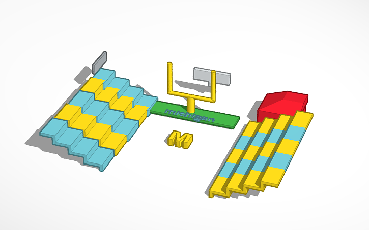 3D design Michigan Stadium | Tinkercad