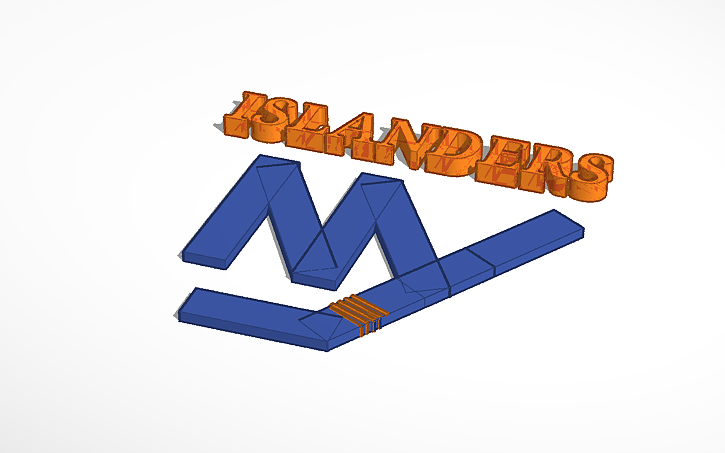 3D design Copy of Islanders Stadium Series Logo - Tinkercad