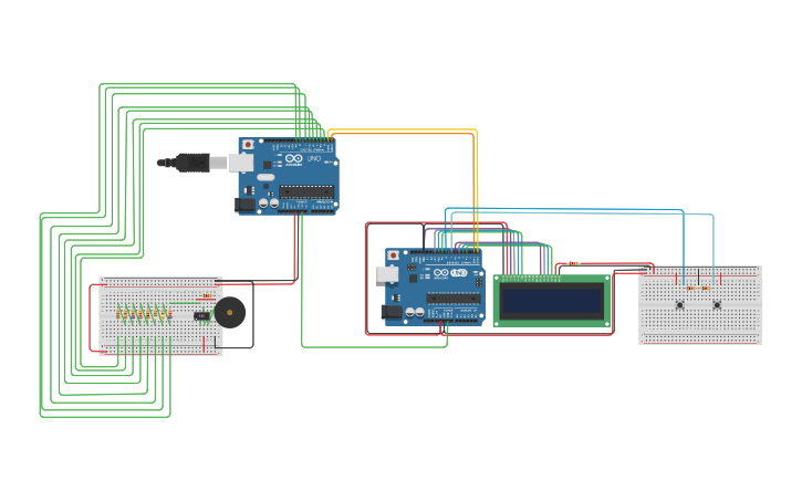 Circuit design Jukebox TEST 1 | Tinkercad