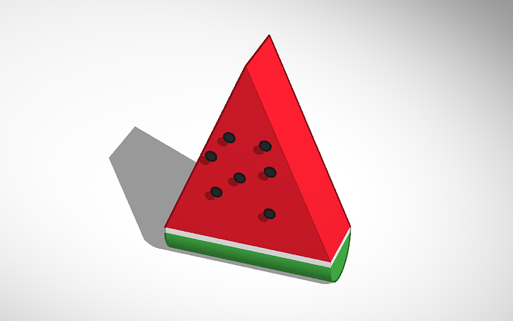 3D design Watermelon - Tinkercad