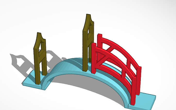 3D design Bridge - Tinkercad