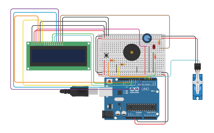 Circuit design Secure-system - Tinkercad