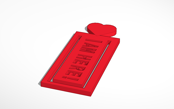 3D design BookMark - Tinkercad