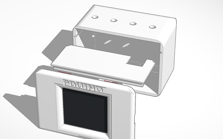 3D design PDuino Display Enclosure - Tinkercad